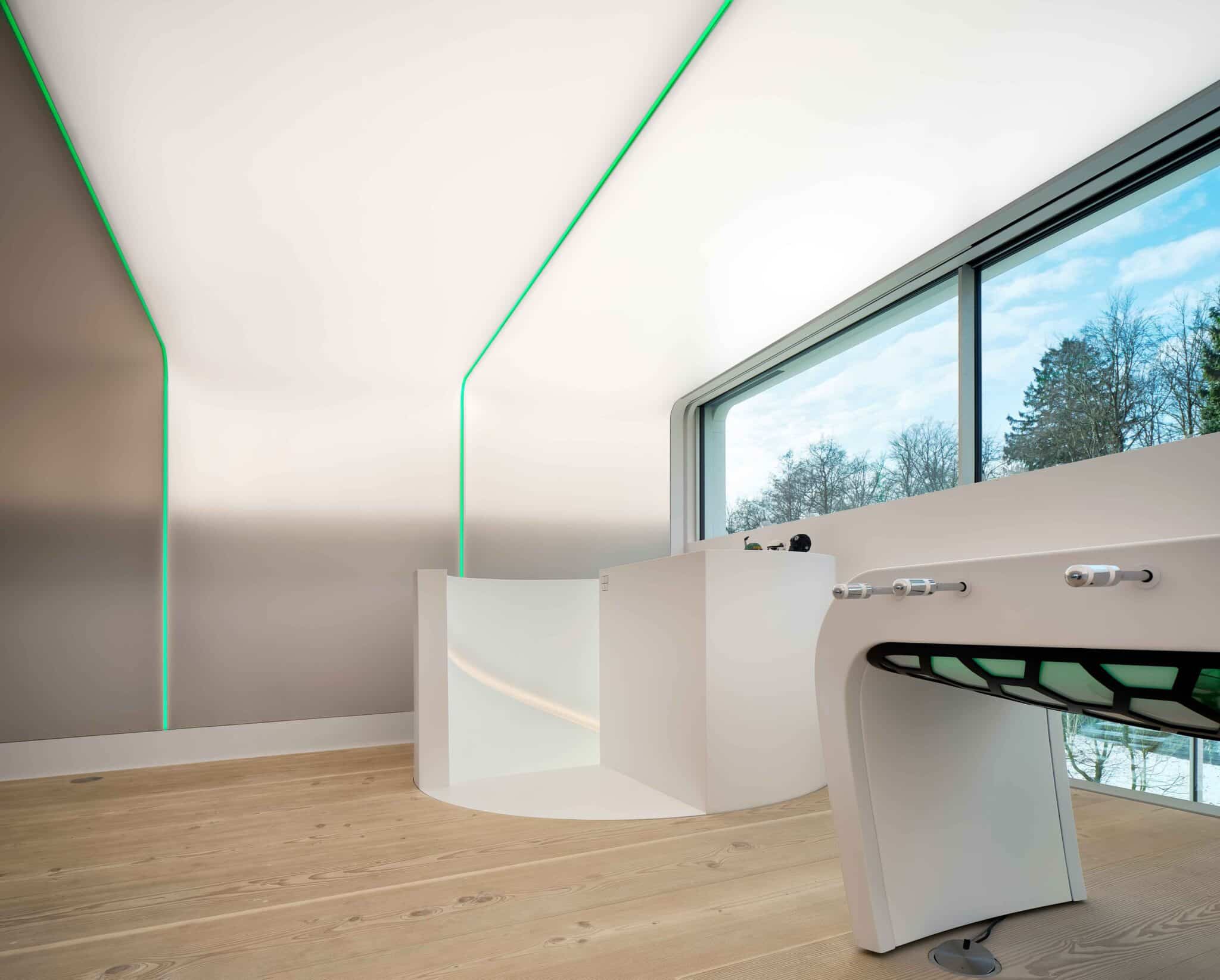 Lamper, Barrisol strækloft, træpanel, akustik og belysning · Lumière ...